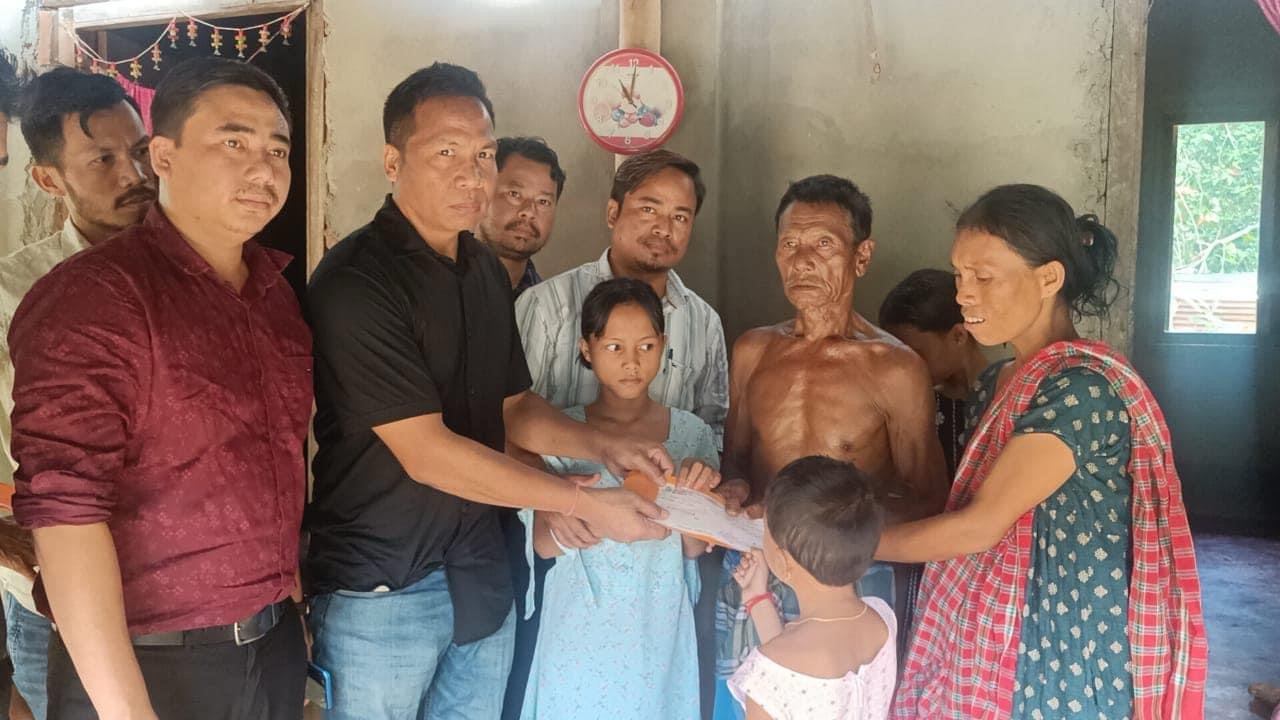 TTAADC CEM Purna Chandra Jamatia Visits And Offers Support To Badal Tripura’s Family - Aguli