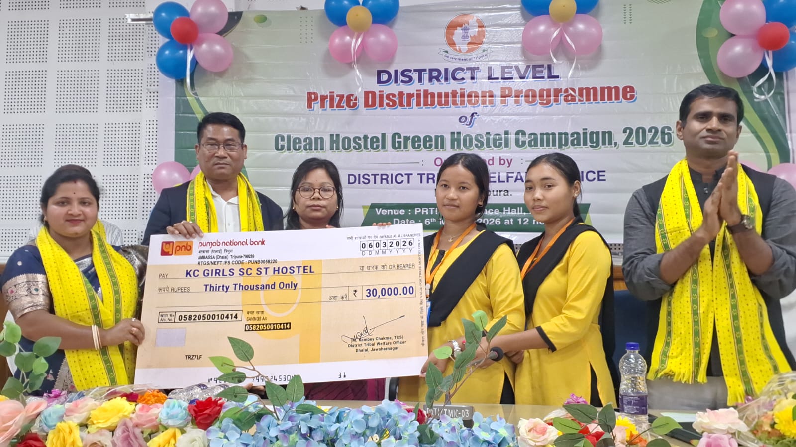 Dhalai District Awards Winners Of ‘Clean Hostel Green Hostel Campaign ...
